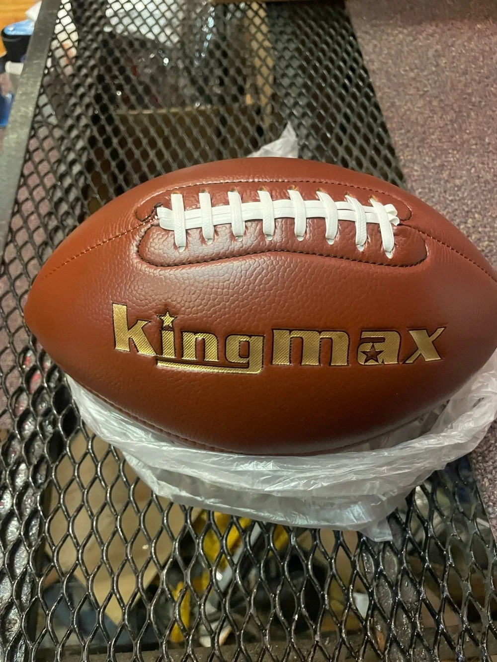 Games | Kingmax Gold Logo Brown Football | Poshmark